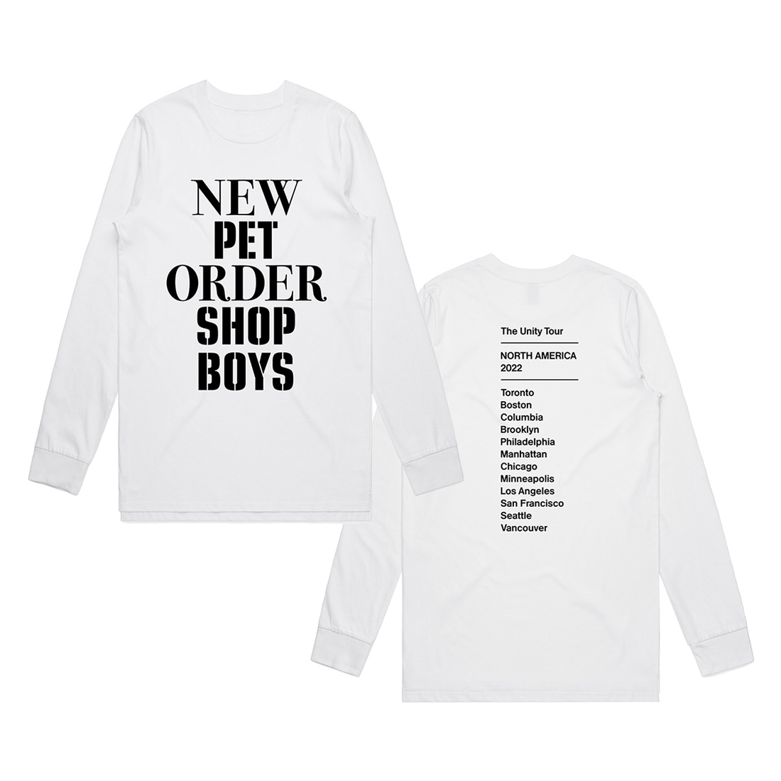 Unity 2022 Tour Long Sleeve T-Shirt | New Order